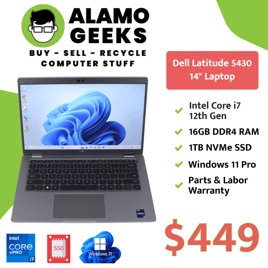 Refurbished Laptops Near Me In San Antonio | Alamo Geeks